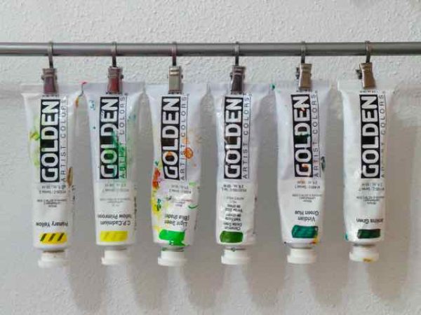 Artists Acrylic paint storage idea